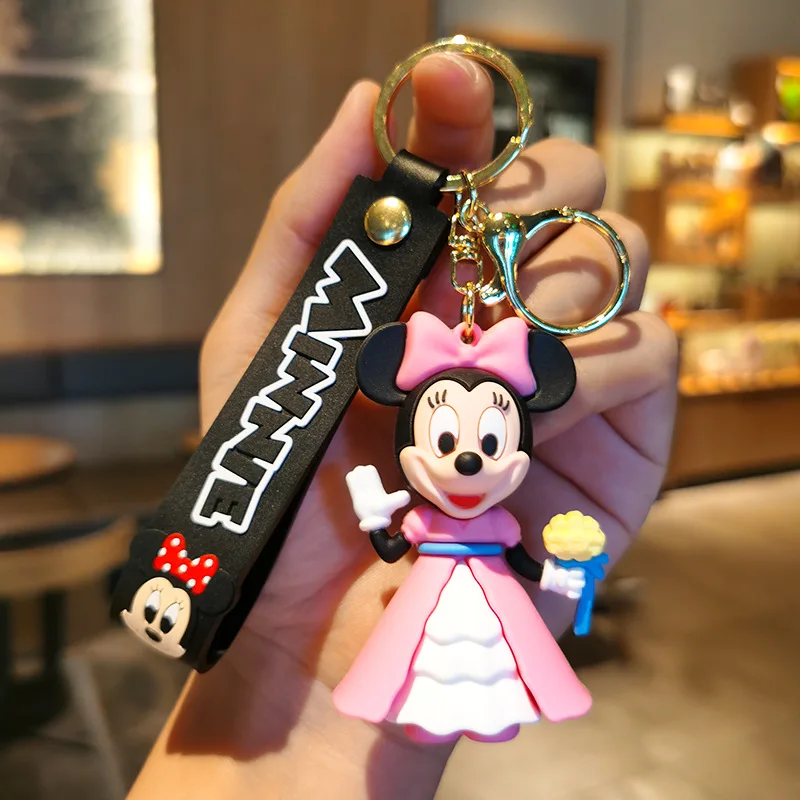 Acrylic Minnie Mouse Bag Charm 🏷️ Disney Anime Mickey and Minnie ...