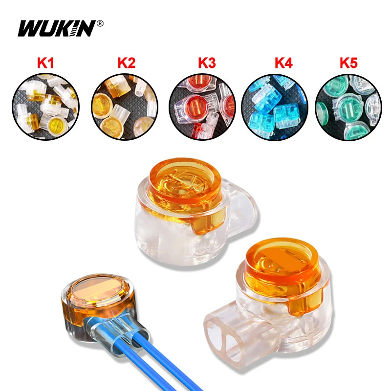 2-50pcs Connector Crimp Connection Terminals K1 K2 K3 K4 K5 Waterproof ...