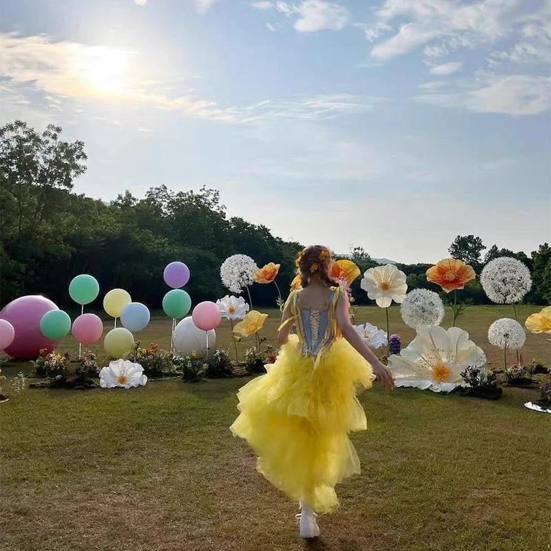 Vestido-de-malla-para-adultos-falda-multicapa-elegante-para-sesi-n-de ...