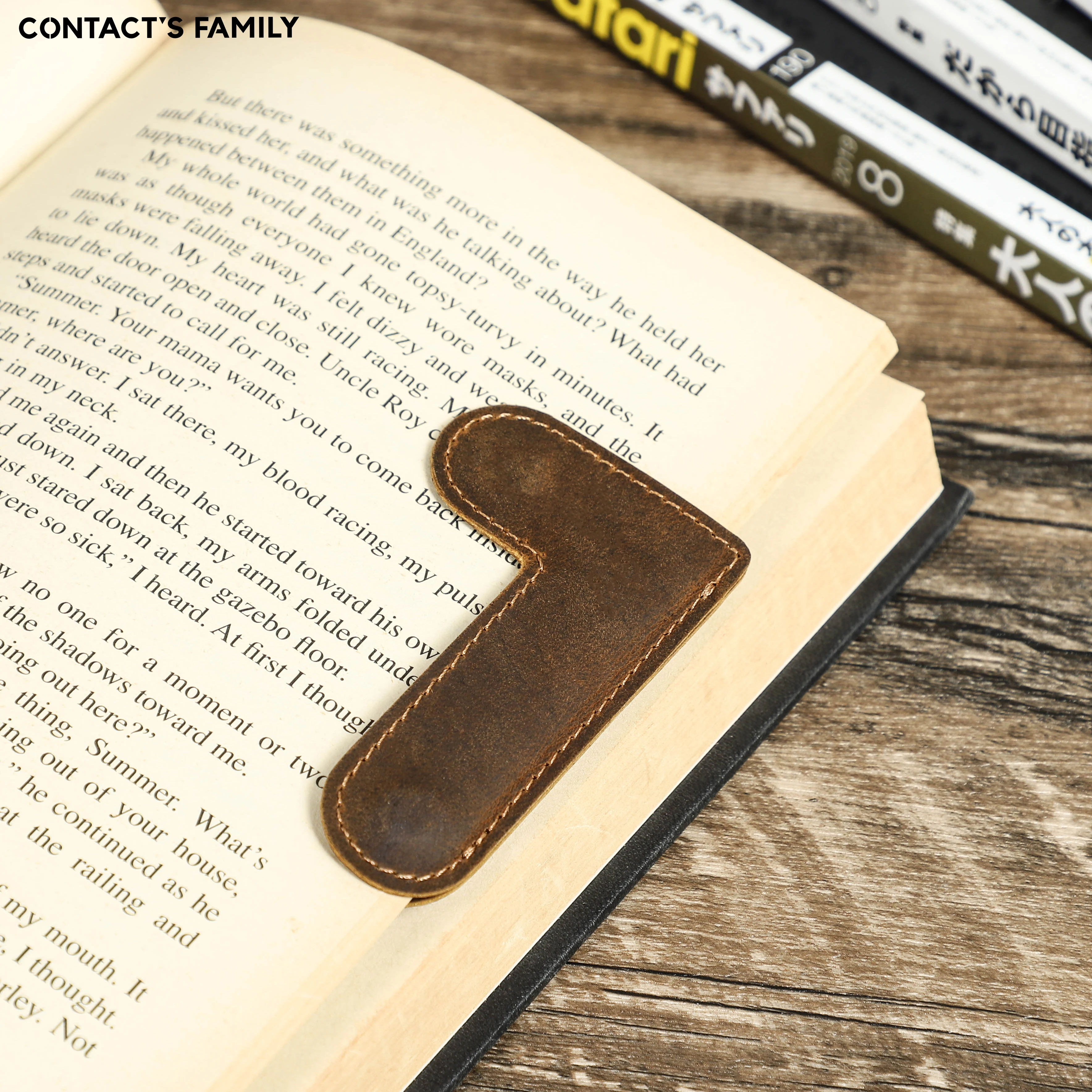 Genuine-Leather-Vintage-Bookmark-Magnetic-Reading-Book-Mark-Page-Clips ...