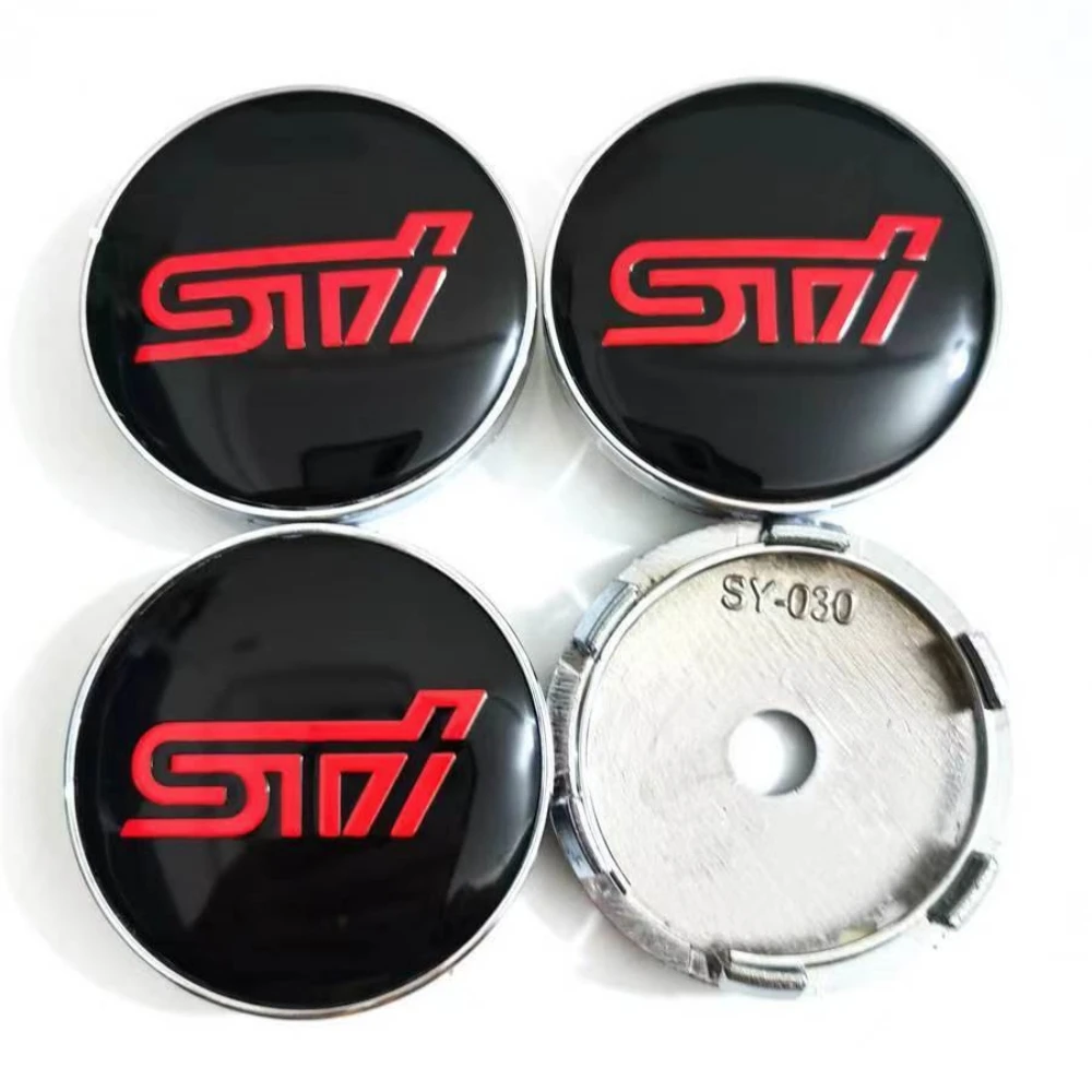 4pcs-60mm-Cap-STi-for-Subaru-Hub-Cover-STI-Red-Tire-Center-Cover-Logo ...