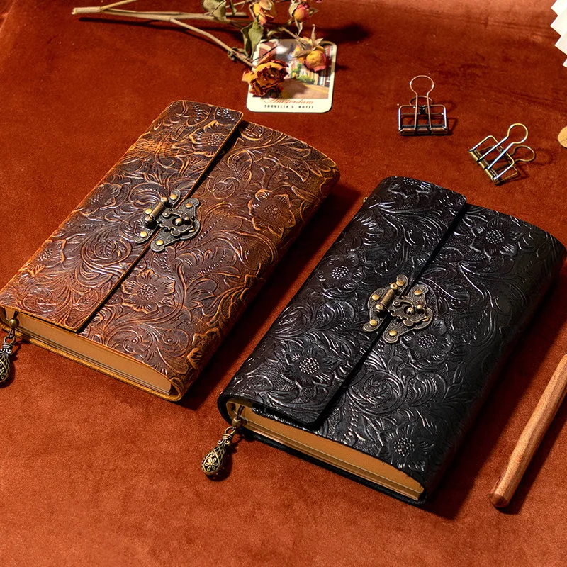 Old Leather Journal With Key