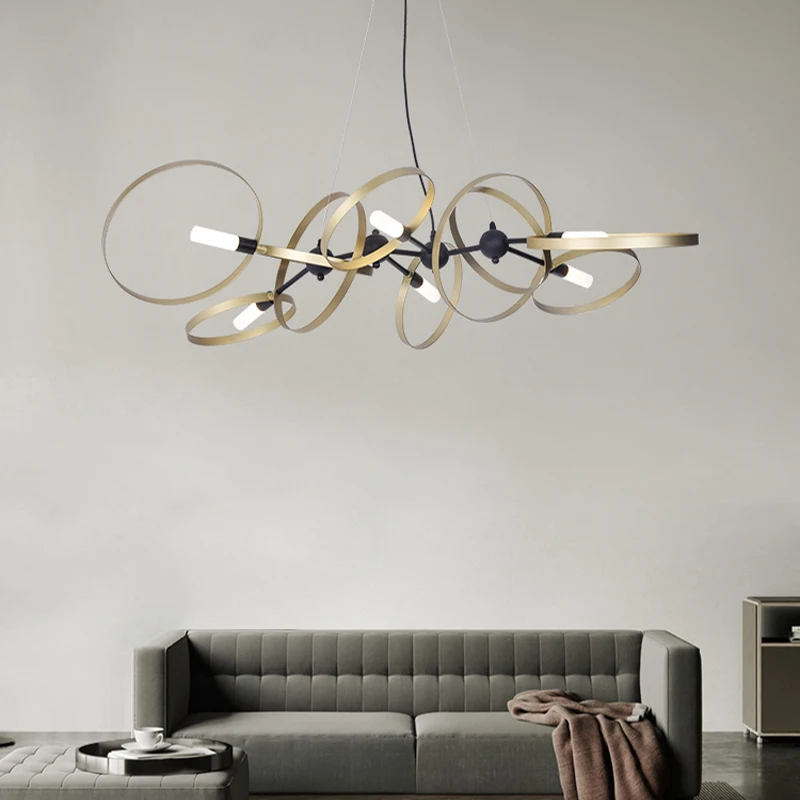 Postmodern-Circle-Ring-Chandelier-Light-Luxury-Designer-Decorative-LED ...