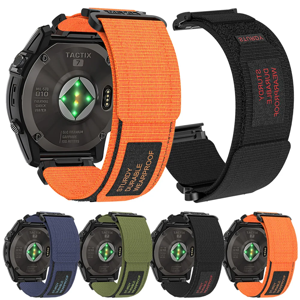 Correia-de-nylon-para-Garmin-Tactix-7-Pro-Bravo-pulseira-Delta-para ...