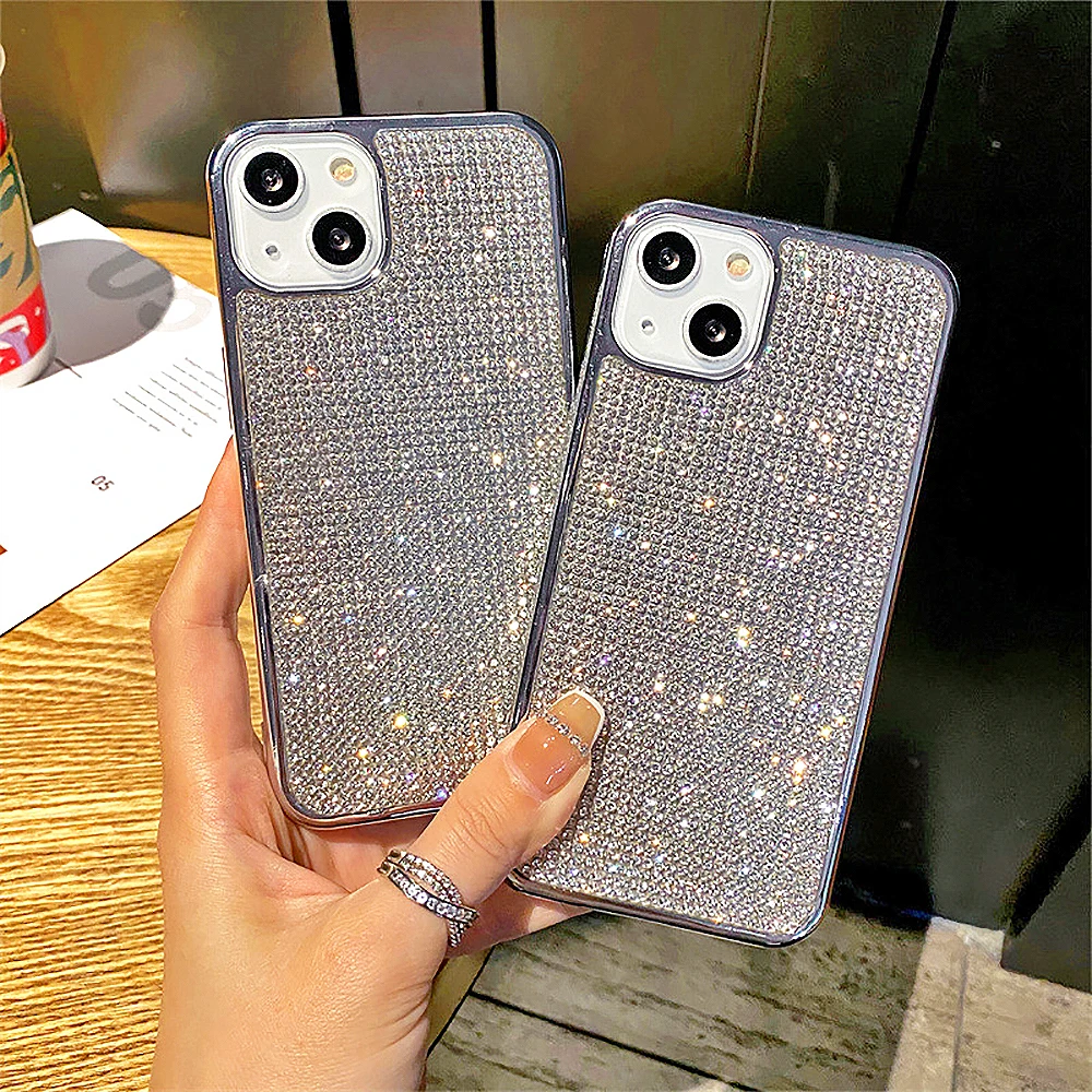 Luxury-Bling-Glitter-Sequin-Rhinestone-Plating-Phone-Case-Diamond-Back ...