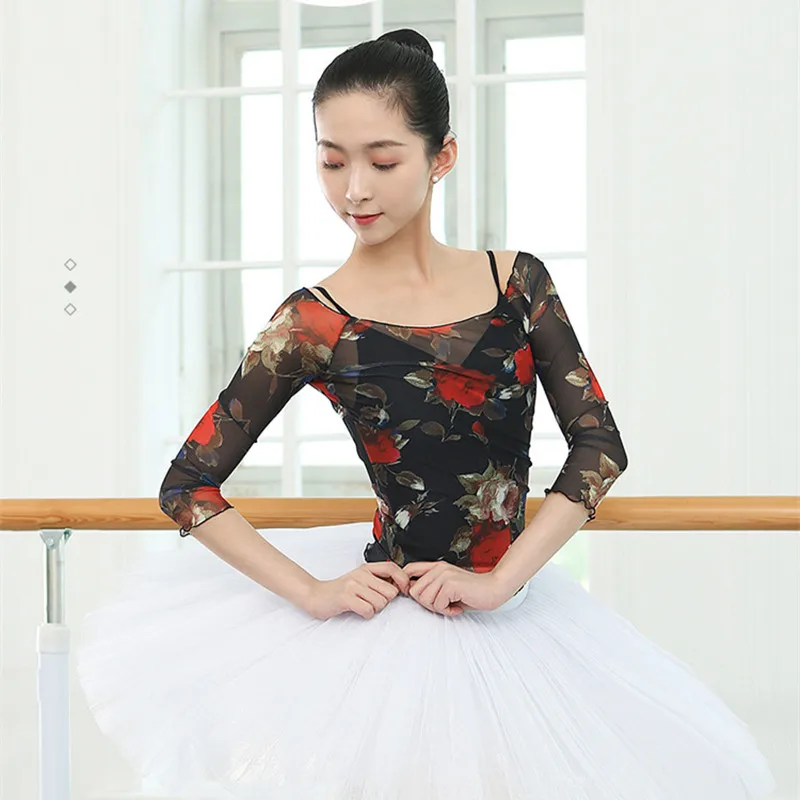 Ballet Warm-up Tops Autumn Dance Jacket Adult Exercises Bodysuit Middle ...
