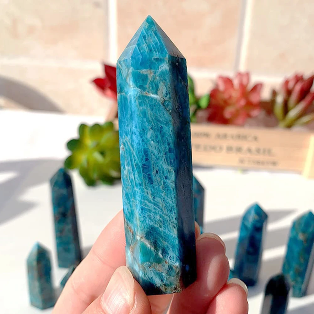 Prisma-hexagonal-de-ponta-nica-Cristal-Mineral-Coluna-Ponto-Varinha ...