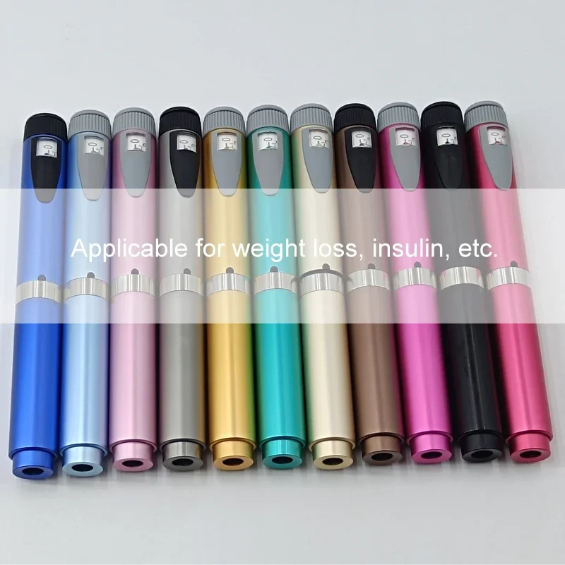 Metal Reusable V2 0-60IU Injection Pen with Pen case Adjustable 3ml ...