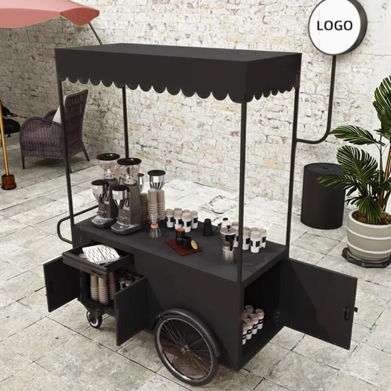 Customized Ice Cream Cart Mobile Pizza Food Cart Portable Food Vendor ...
