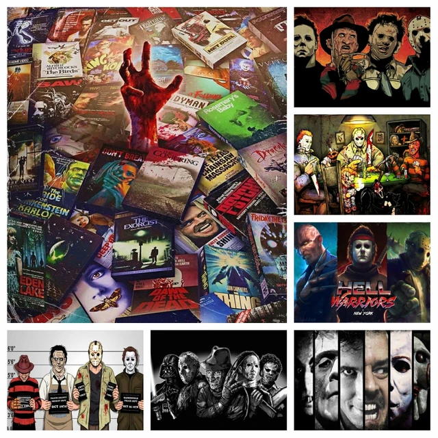 Horror Movie Collage Poster