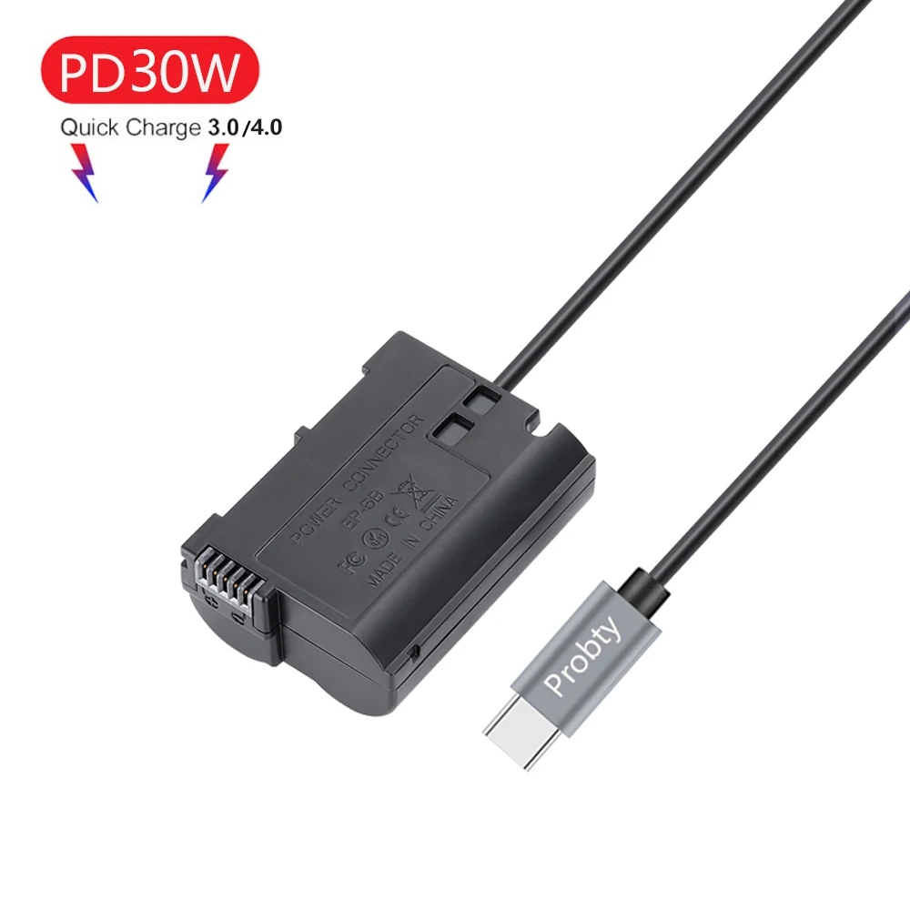 EN-EL15 Dummy Battery USB C DC Power AC Adapter for Nikon D7000 D7100 ...