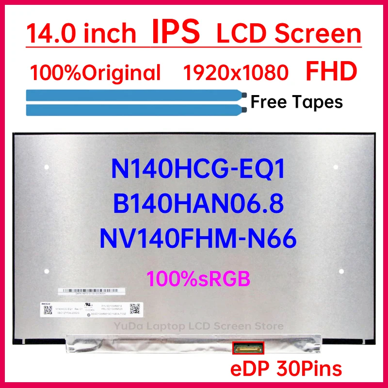 Substitui-o-da-tela-LCD-do-port-til-IPS-14-0-B140HAN06-8-NV140FHM-N66 ...
