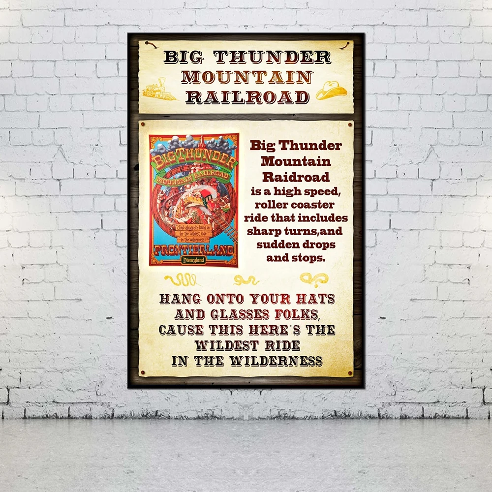Big Thunder Mountain Railroad Sign