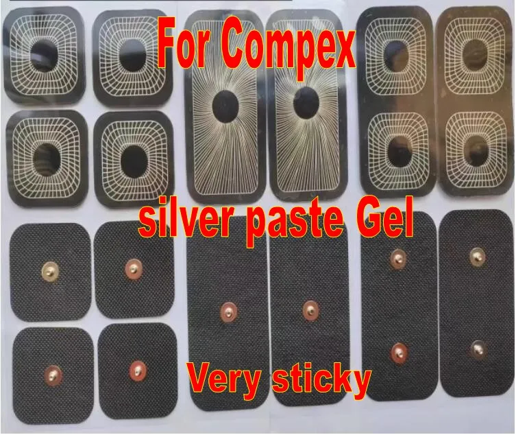 40pcs-New-Black-Replacement-Electrodes-Pads-For-COMPEX-Muscle ...