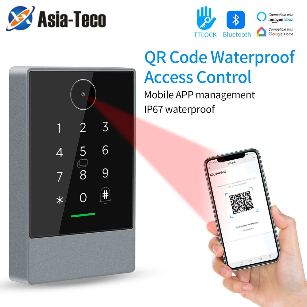 Qr Code Qrcode Reader | Access Control System | Ttlock Reader | Door Opener - Waterproof ...