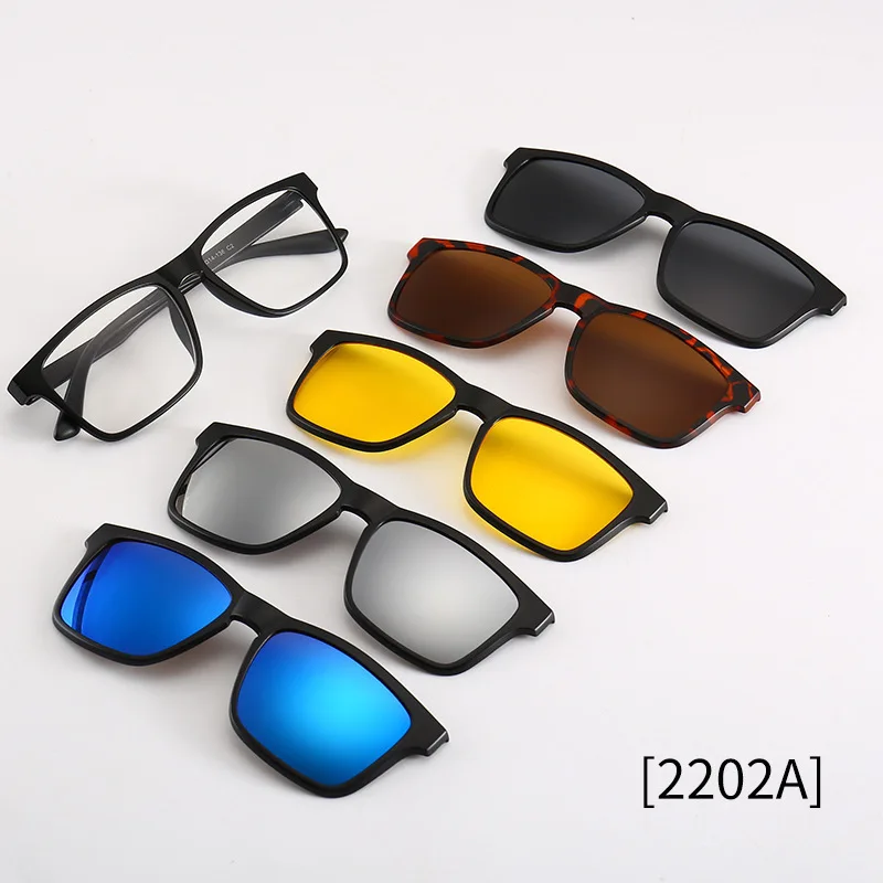 Magnetic-Sunglasses-Clip-And-Optical-Glasses-Frame-6-in-1-Women-Men ...