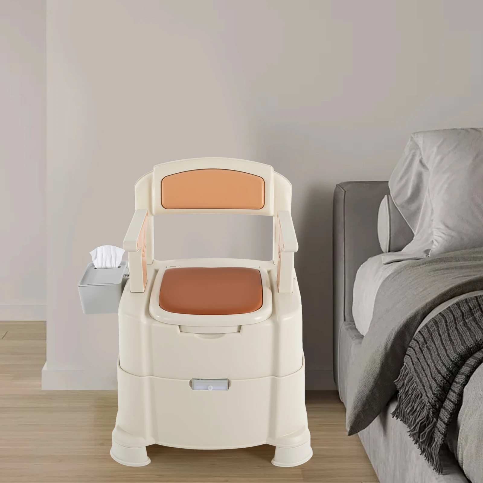 Portable-Folding-Emergency-Toilet-with-Cover-Seat-Bedside-Commode ...