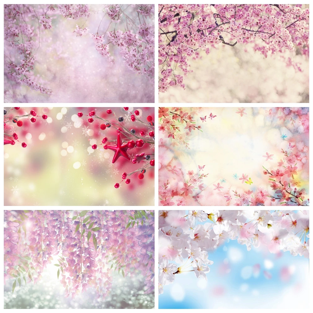 Pink Spring Backgrounds Photo Studio | Photo Backdrops Spring Flowers ...