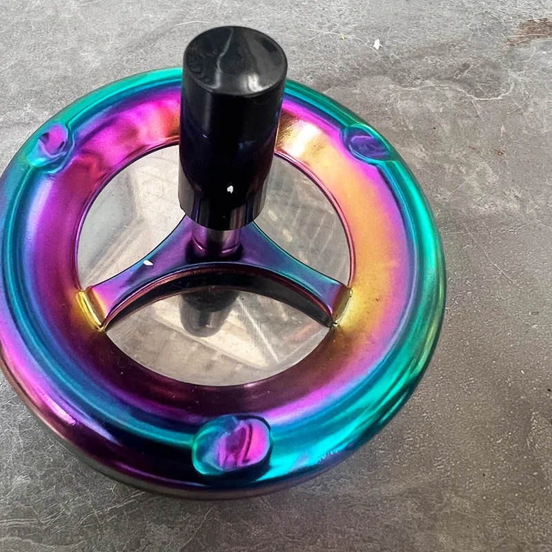 Portable-Round-Push-Down-Spinning-Metal-Ashtray-Stainless-Steel-Ashtray ...