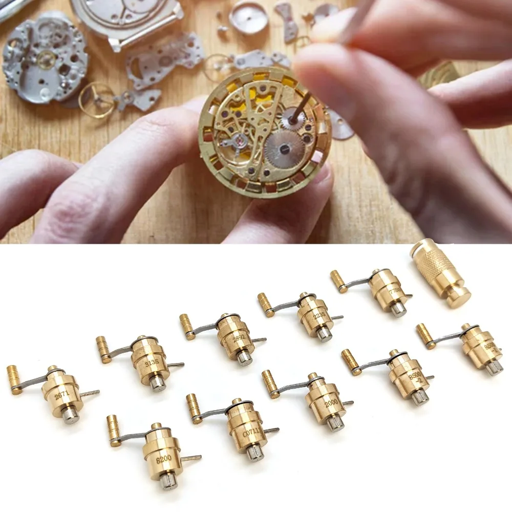 Mainspring Winder Set Brass Watch Repair Tool Wristwatch Repairing Kit ...