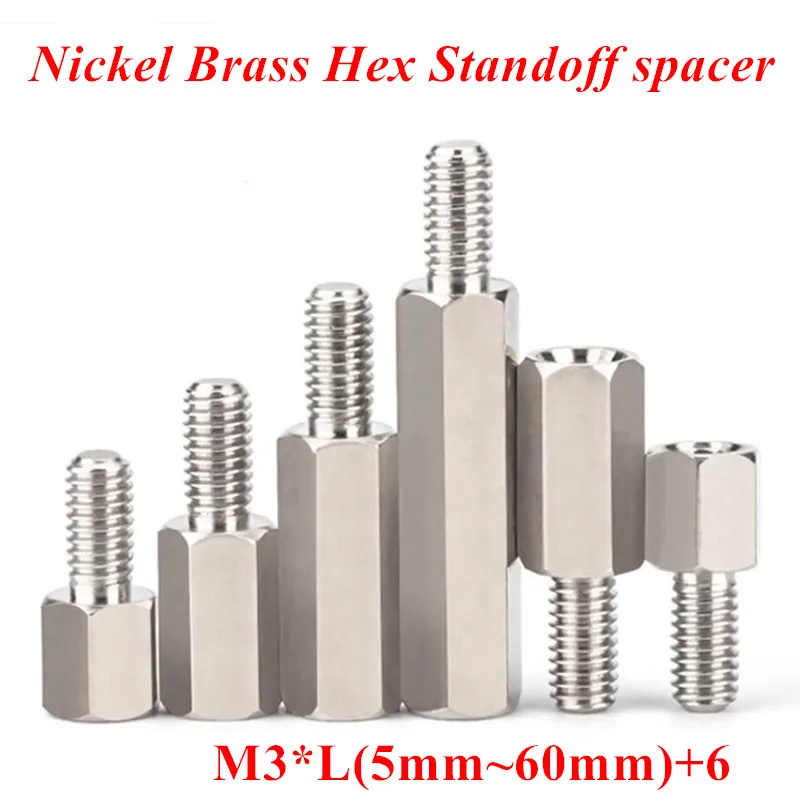 Aexit 20pcs M3 Spacers & Standoffs Male 6mm X Female...
