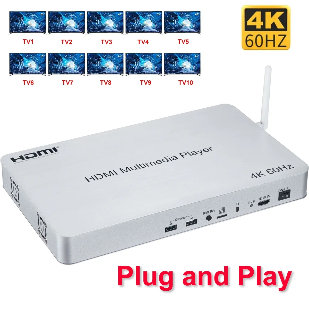4K-60Hz-HDMI2-0-10-Ways-Multi-Media-Player-HDMI-Mediaplayer-1x10 ...