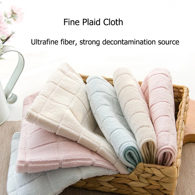 Microfiber-Kitchen-Dish-Toalha-Magic-Rag-Absorvente-Lint-Scrubbing ...