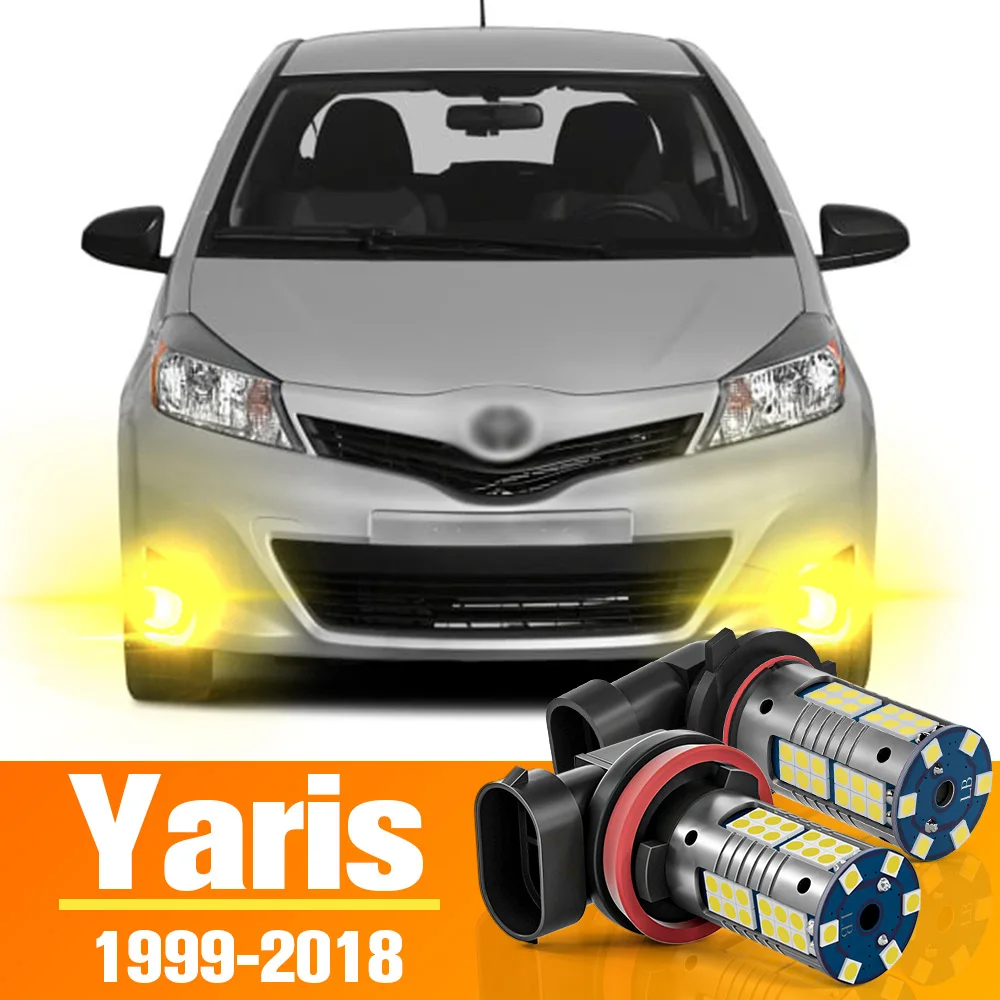 2pcs-LED-Front-Fog-Light-Bulb-Accessories-For-Toyota-Yaris-Vitz-1999 ...