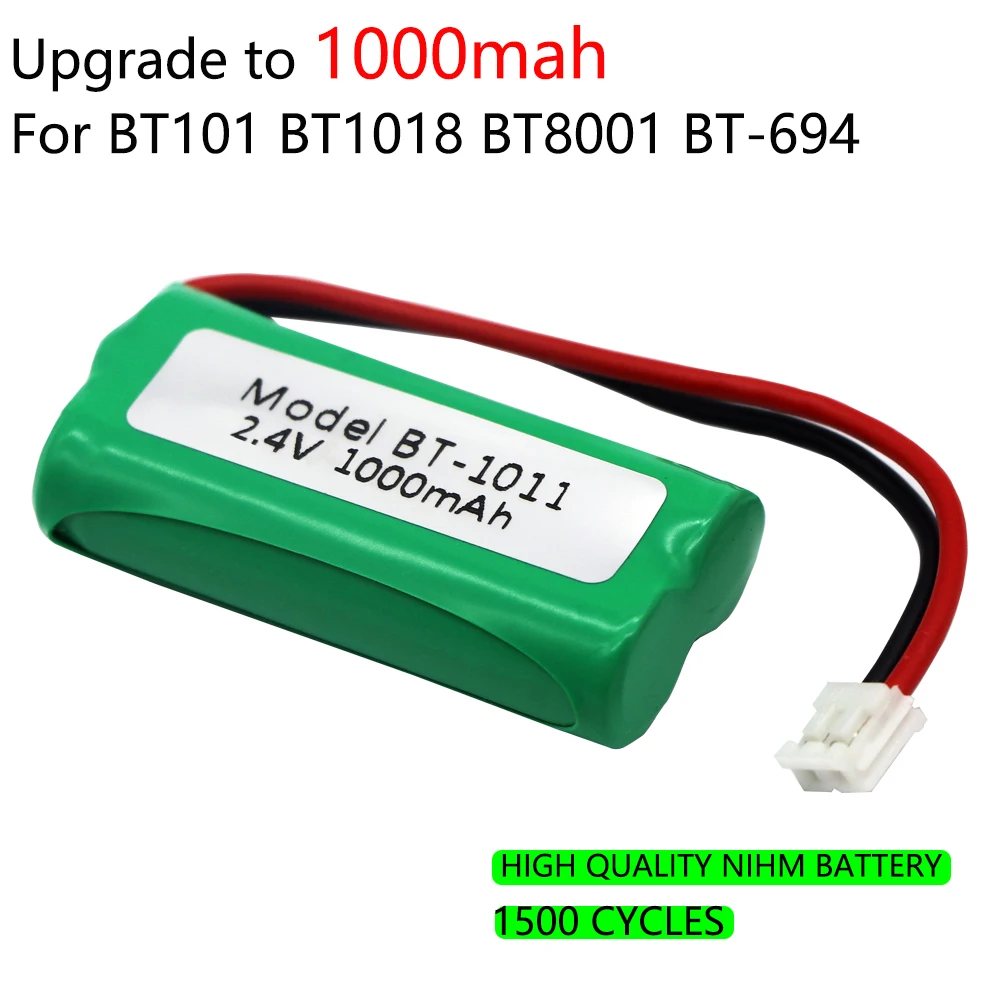 2-4V-1000mAh-Ni-MH-NiMH-BT-1011-Rechargeable-Battery-For-Cordless-Home ...