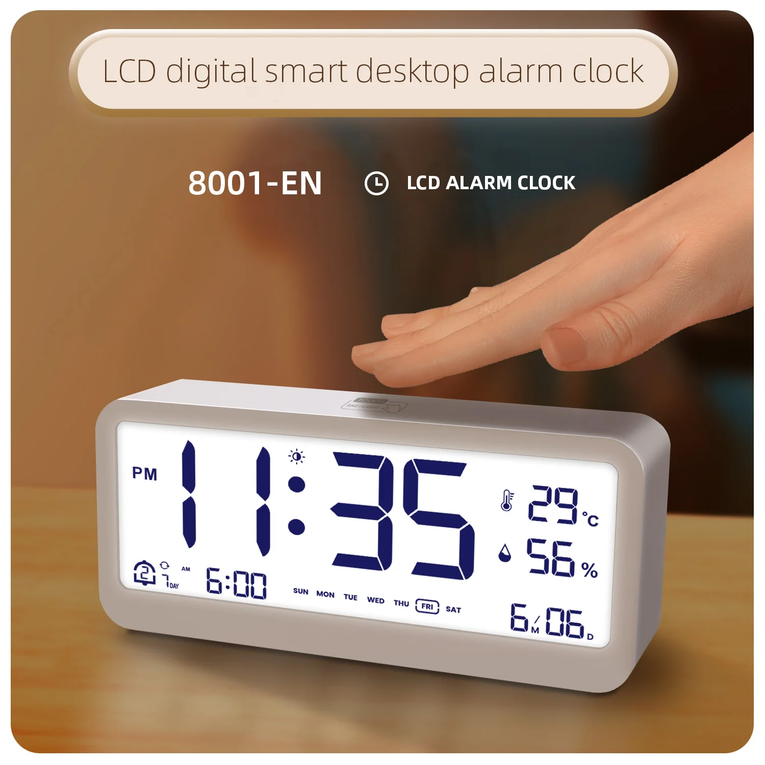8001-EN-Multifunctional-Digital-Clock-LED-Brightness-Adjustable ...