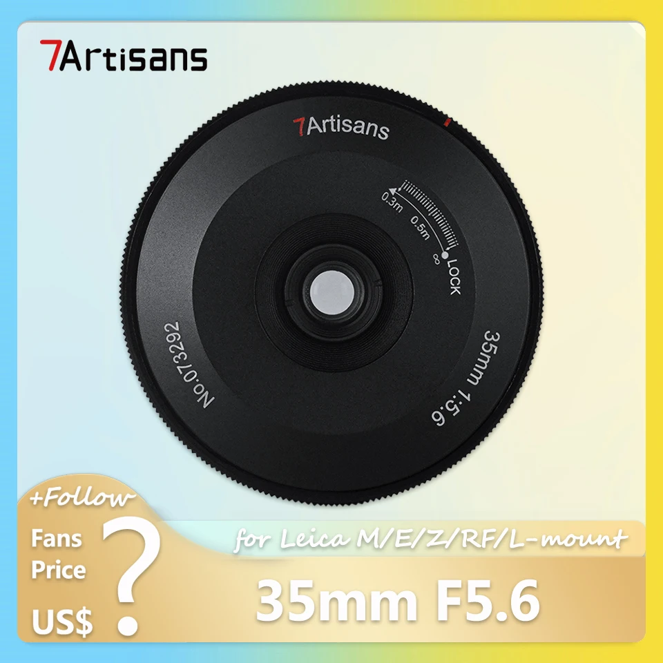7artisans-MF-Full-Frame-35mm-F5-6-Ultra-thin-Pancake-Lens-for-Camera ...