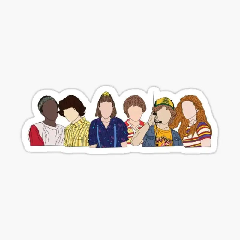 stranger things 3 Sticker for Laptop Decor Bedroom Car Cute Cartoon Art ...