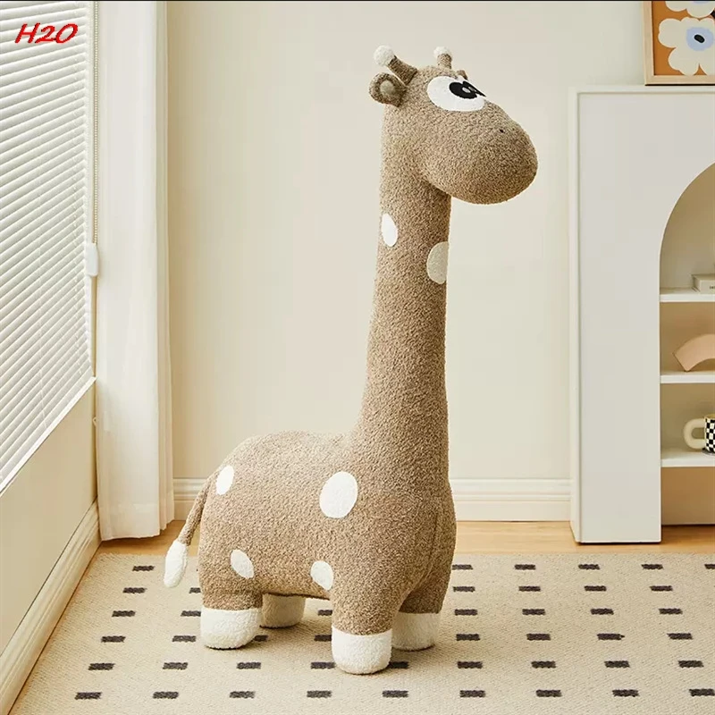 Oversized-Creative-Giraffe-Sitting-Stool-Animal-Scandinavian-Shoeshine ...
