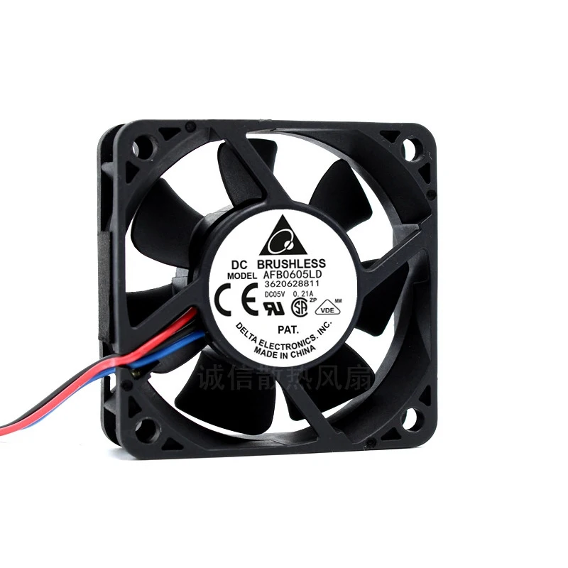 original AFB0605LD 5V 0.21A 6020 6CM chassis CPU silent server cooling ...