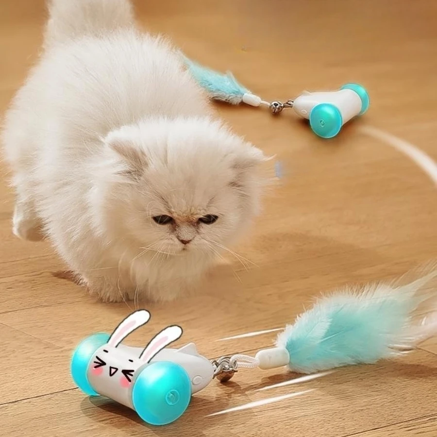 Running-Mouse-Cat-Toys-Interactive-Colorful-Light-Cat-Teaser-Sticks ...