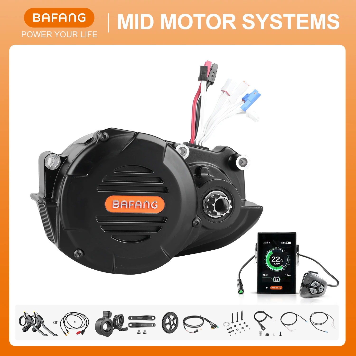 Bafang Elektrische Ladung Fahrrad Conversion Kit M620 G510 48V 52V 1000W Mitte Stick eBike Motor ...