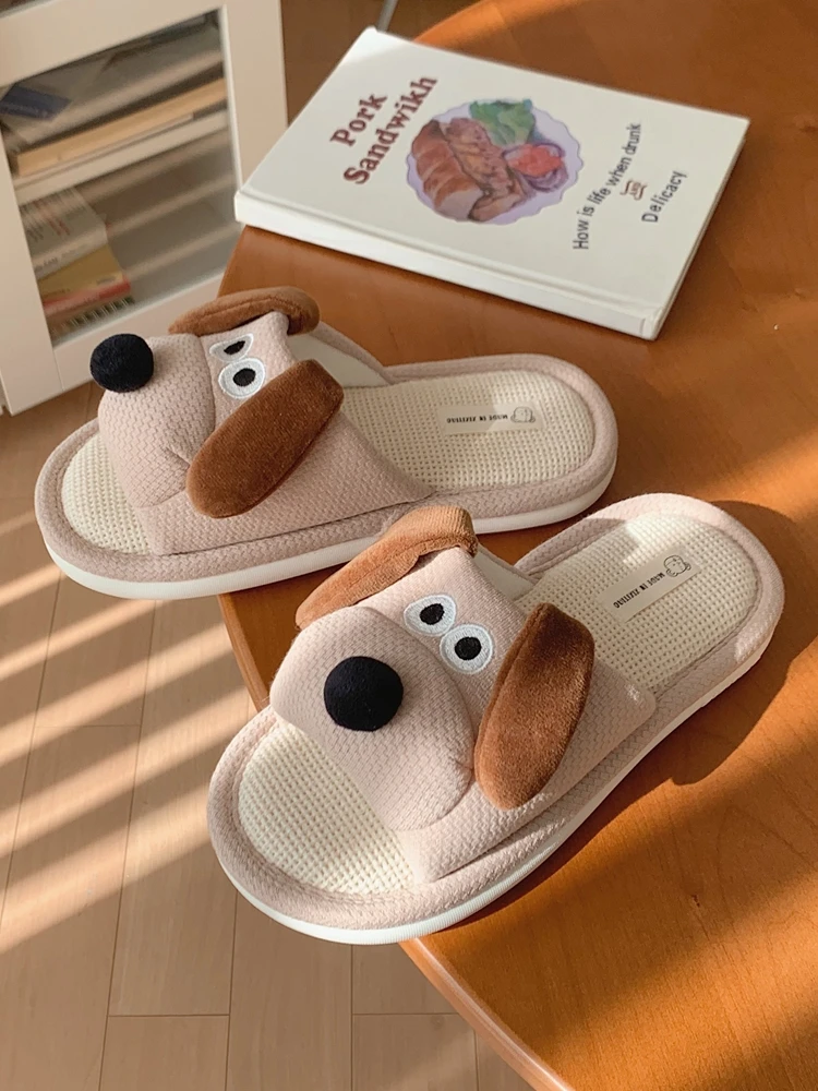 Fashion-Cartoon-Dog-House-Slippers-Cute-Animal-Slipper-for-Men-Women ...