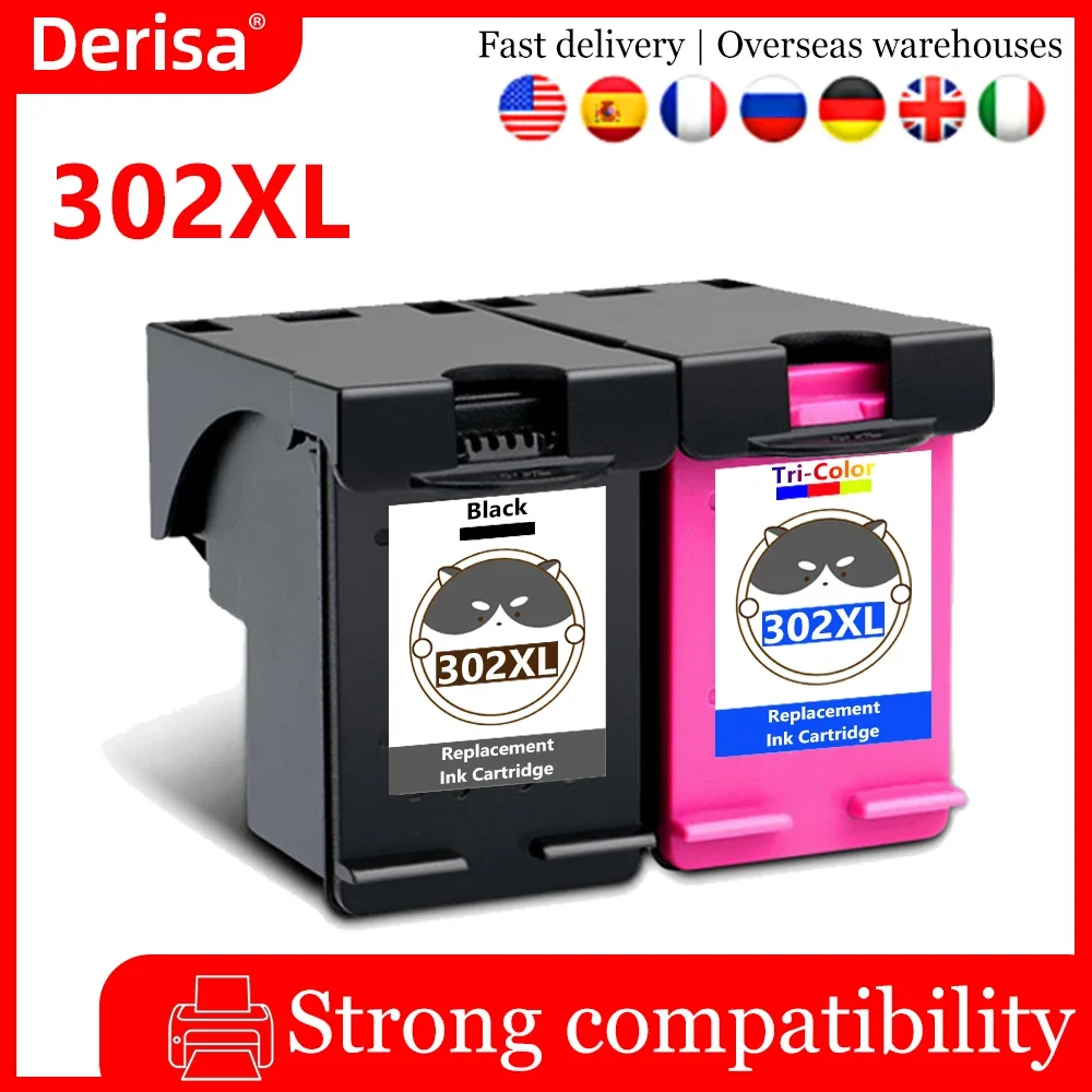 302XL-Remanufactured-Ink-Cartridge-For-HP-302-XL-For-HP302-Deskjet-2130 ...