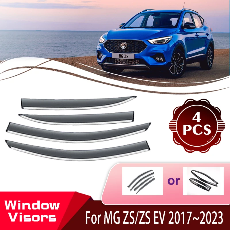 For MG ZS ZST ZS EV VS Astor ZS11 2017~2023 Car Awnings Window Visor ...