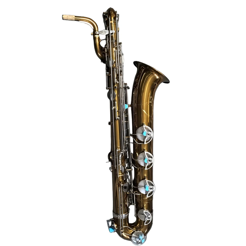 astern Music Pro Baritone Saxophone Low A Gold Lacquer Yani Style ...