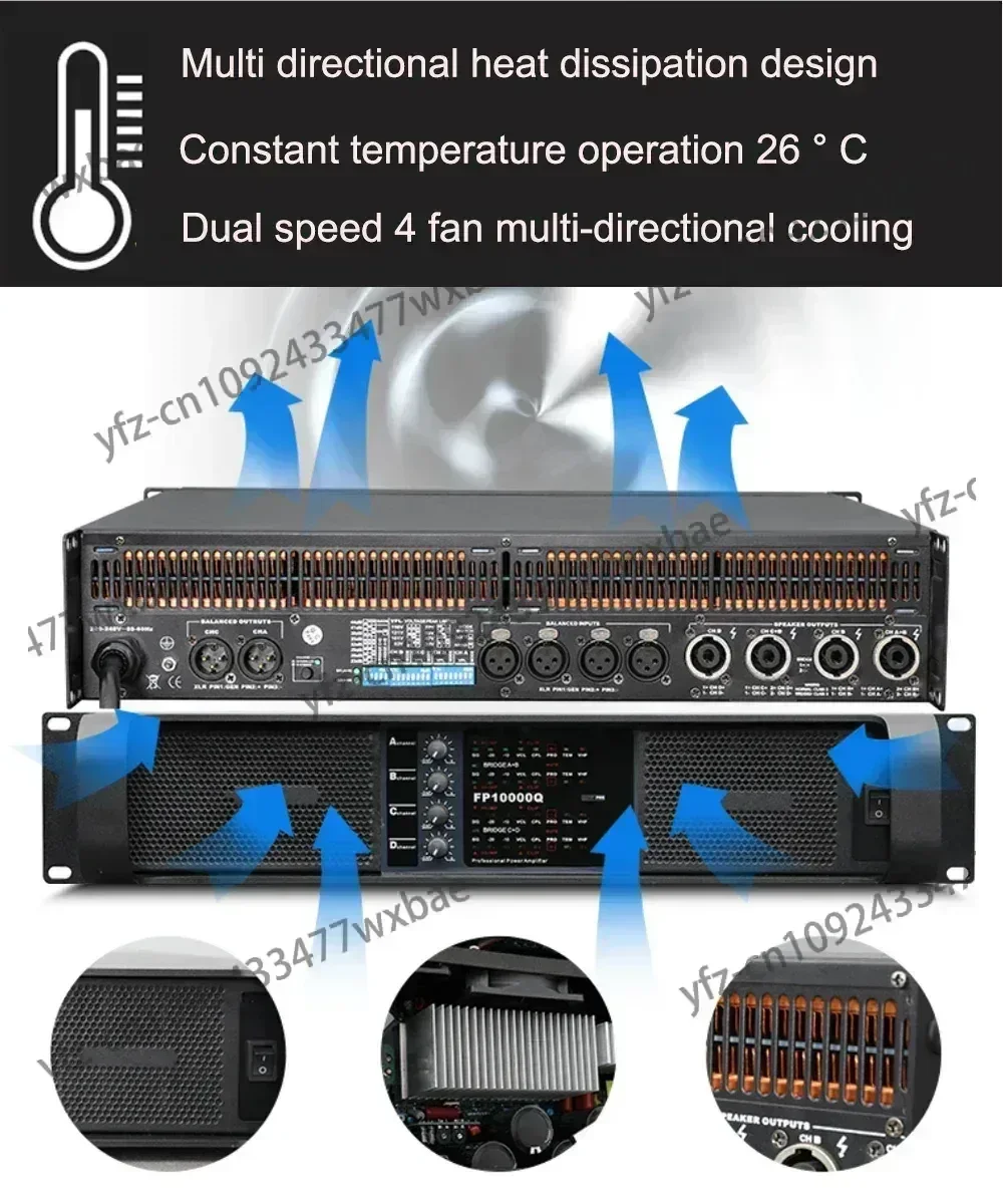 4-channels-Power-Amplifier-10000watts-Class-D-FP10000Q-Professional-Audio-Amplifiers-for-Dual-15 ...