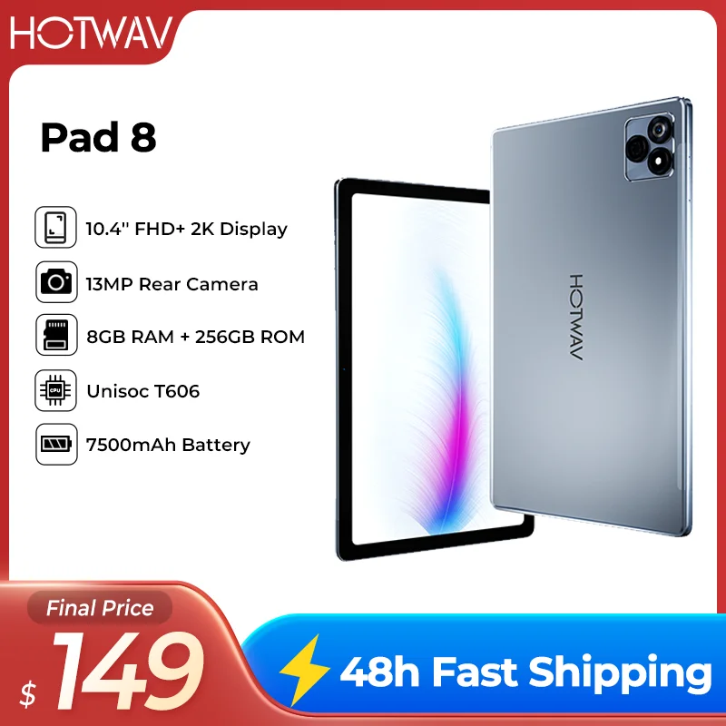 Global-Version-HOTWAV-Pad-8-Tablet-Android-13-10-4-FHD-2K-Display-8GB ...