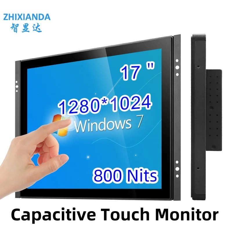 17-Inch-800-Nits-Capacitive-Touch-Screen-Monitor-Waterproof-Wall-Mount ...