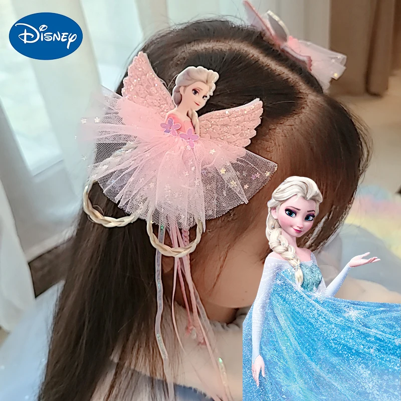 Disney-Frozen-Elsa-Princess-Cute-Wig-Braid-Hairpin-Girls-Hair-Bowknot ...