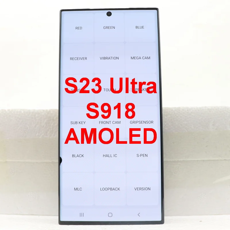 AMOLED LCD Screen For Samsung Galaxy S23 Ultra LCD S918 S918B S918U 5G ...