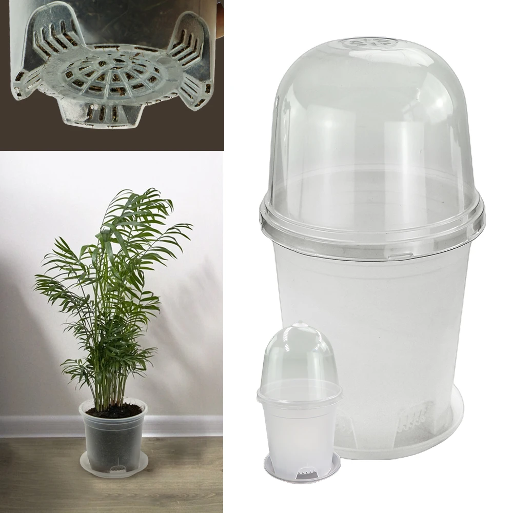 2PCS-Clear-Propagation-Pot-Garden-Plastic-Thickened-Rooting-Control ...