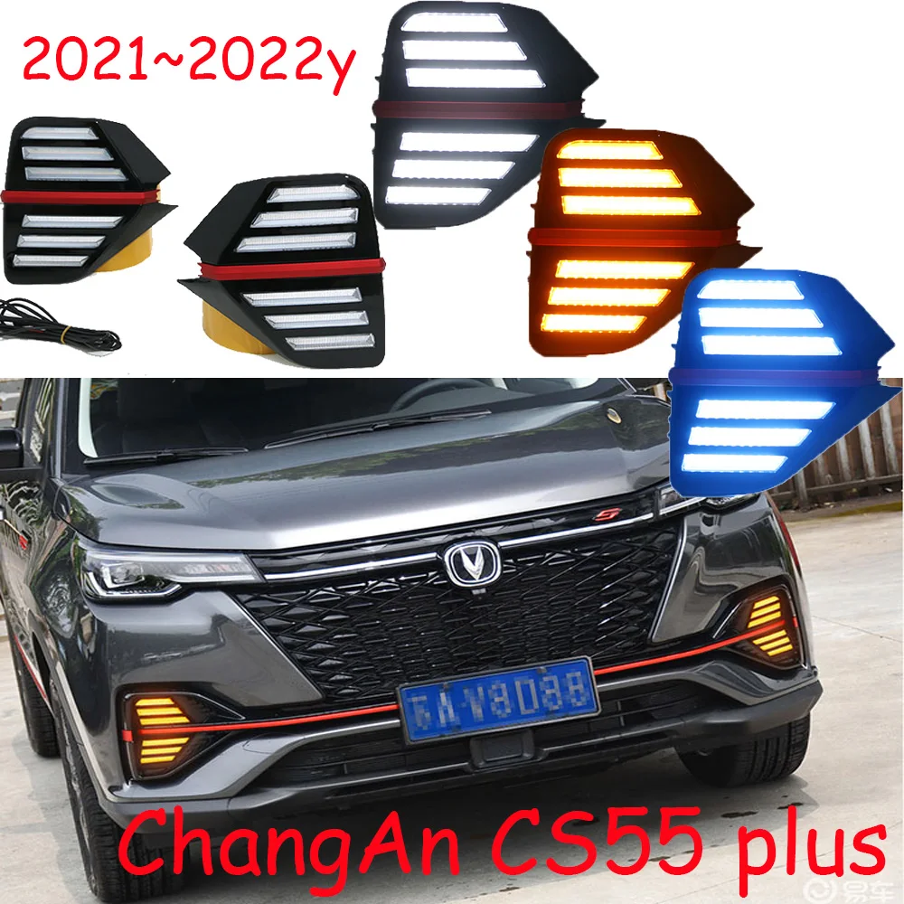 Faro de parachoques de coche para ChangAn CS55 Plus, luz diurna 2020 ~ 2022y DRL, accesorios de ...