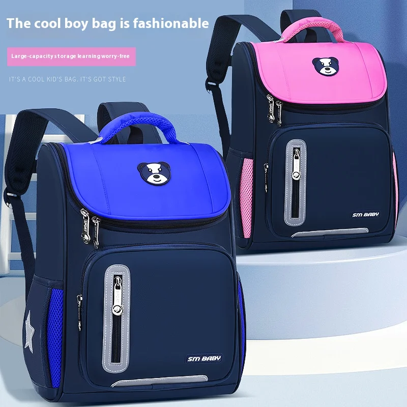 Ready-Made-Schoolbags-for-Primary-School-Boys-Lightweight-Burden ...
