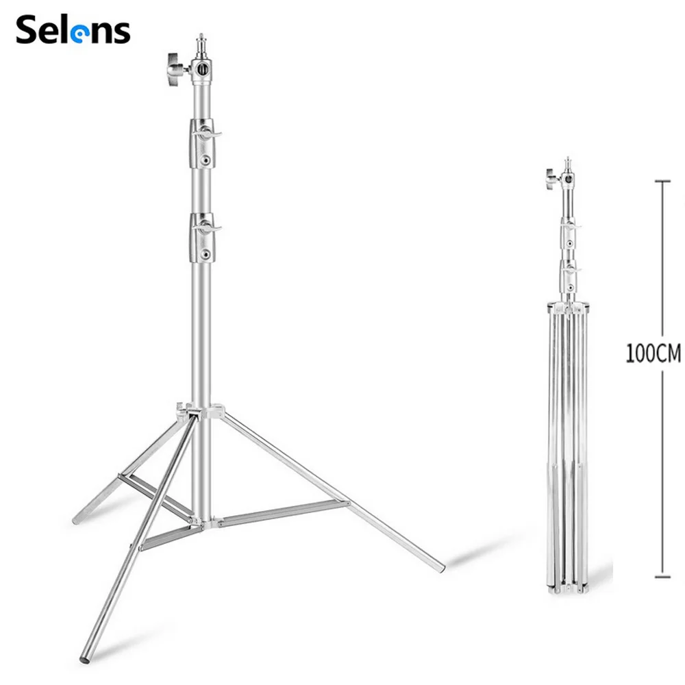Portable-Telescopic-Stainless-Steel-2-8m-Light-Stand-Tripod-Stand-with ...