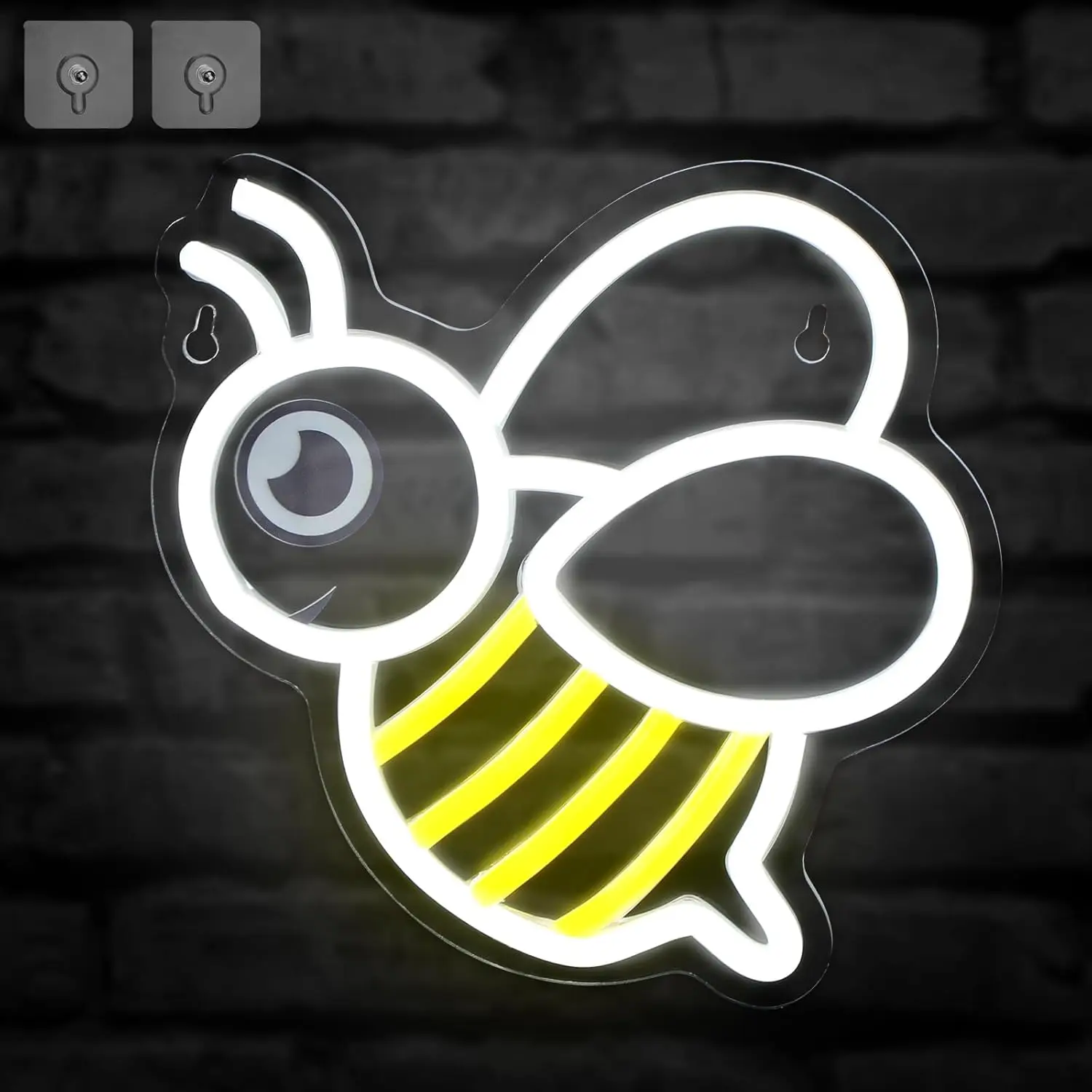 World-Bee-Day-Neon-Sign-Led-lights-Living-Room-Decor-Bee-Decorative ...